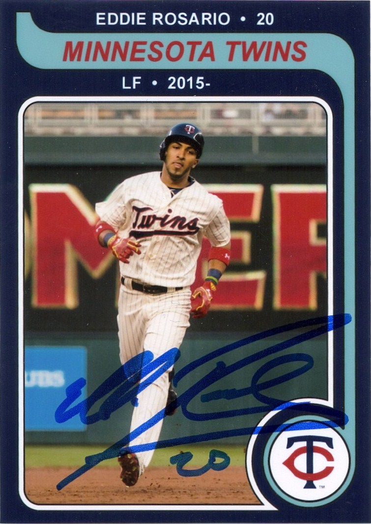 Minnesota Sports Autograph Project: EDDIE ROSARIO