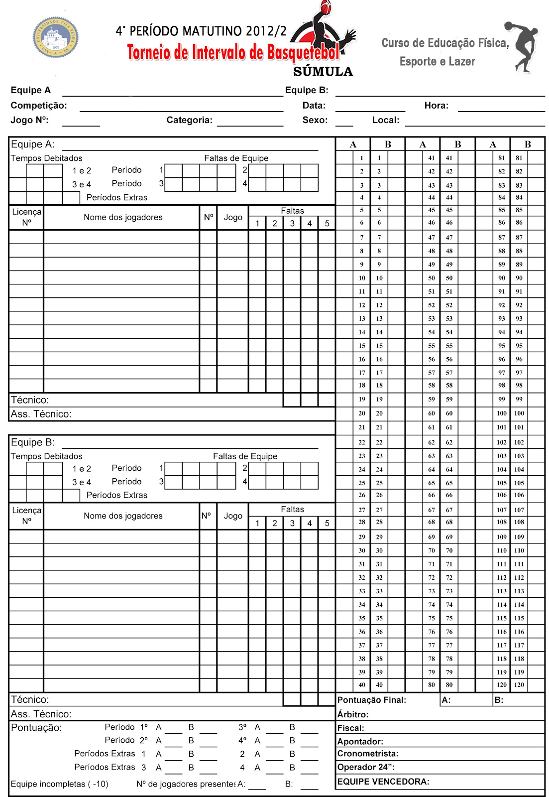 Semana Esportiva e Cultural: Basquetebol