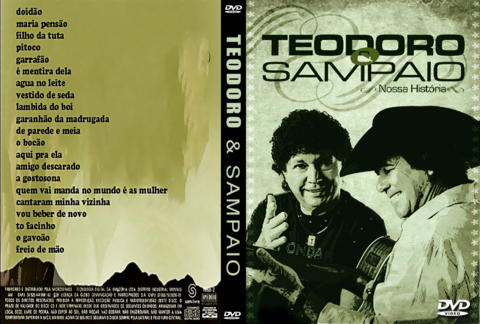 Teodoro e Sampaio Nossa Historia - Fenix Capas Teodoro e Sampaio Nossa Historia - Fenix Capas