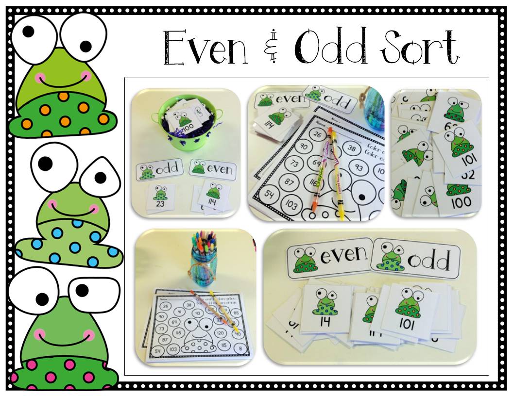 Doodle Bugs Teaching {first grade rocks!}: Frog Frenzy {Math Centers ...