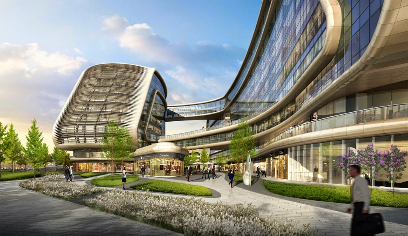 Design Sky SOHO In Shanghai, China by Zaha Hadid Architects