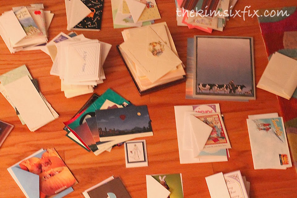 So the first thing I did was pull everything out and set up dozens of ...