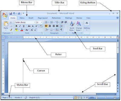 the dhi's: Komponen- komponen dan menu MS Word
