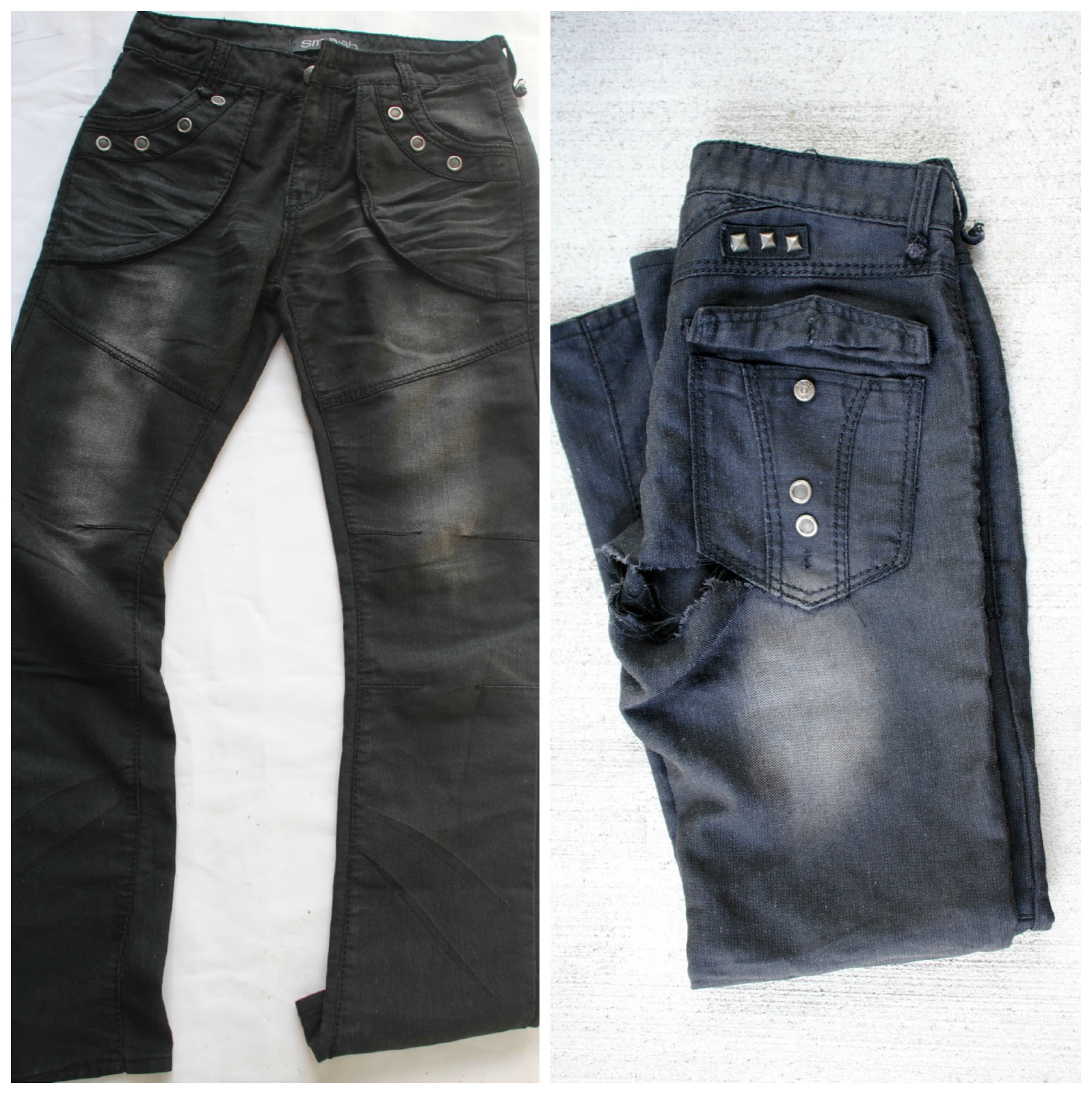 Trash To Couture: Old Jeans Refashion to Overall Dress