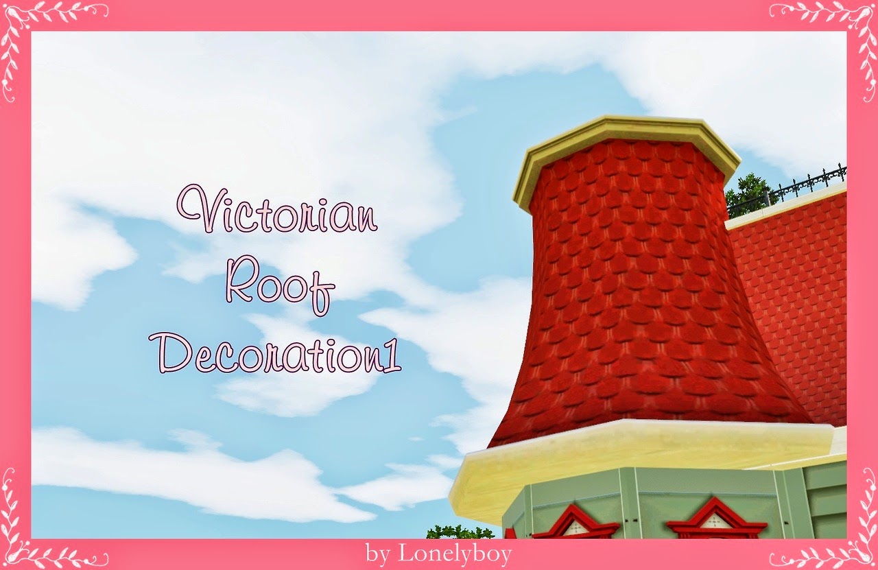 My Sims 3 Blog: Victorian Roof Decoration by Happylifesims