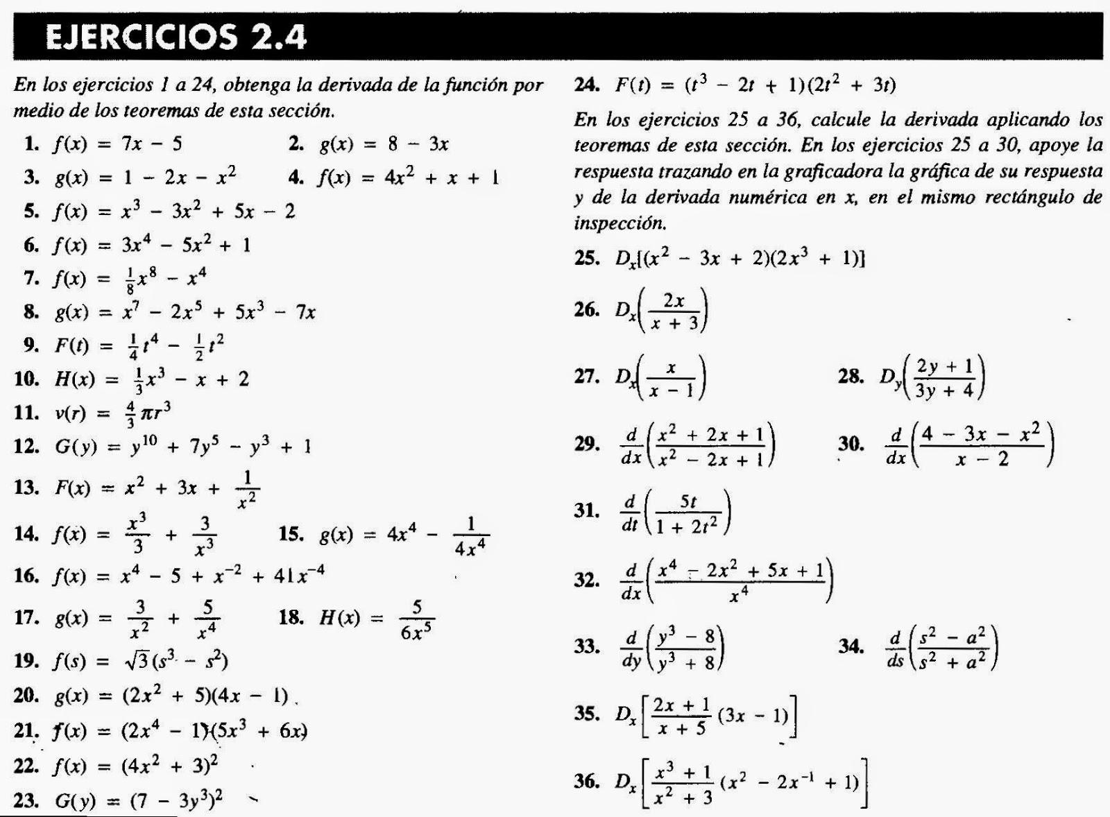 Tabla De Derivadas Matematicas Bachillerato Matematica Ejercicios ... Tabla De Derivadas Matematicas Bachillerato Matematica Ejercicios ...