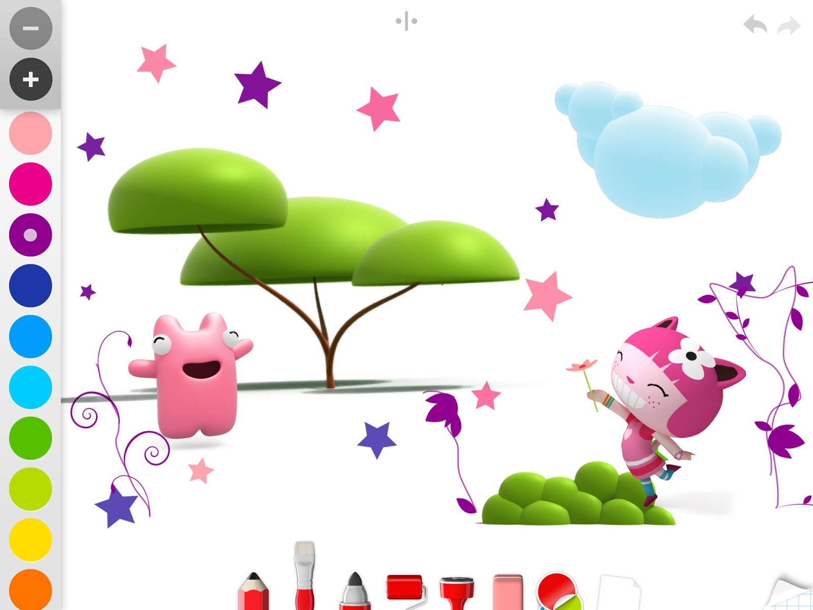 iPads y Autismo: app: Drawing with Carl