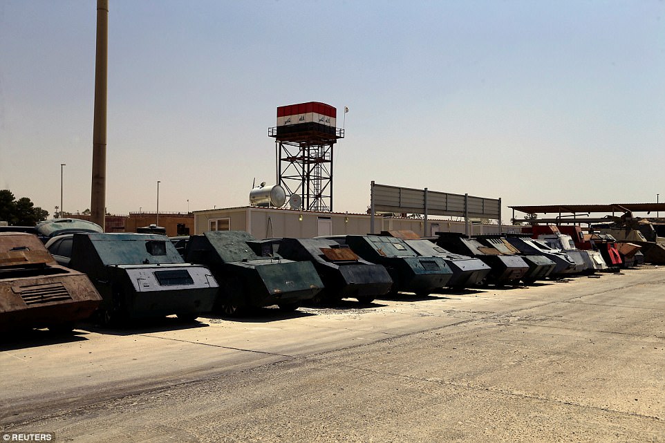 War News Updates: Iraqi Police Display Captured Islamic State Cars ...