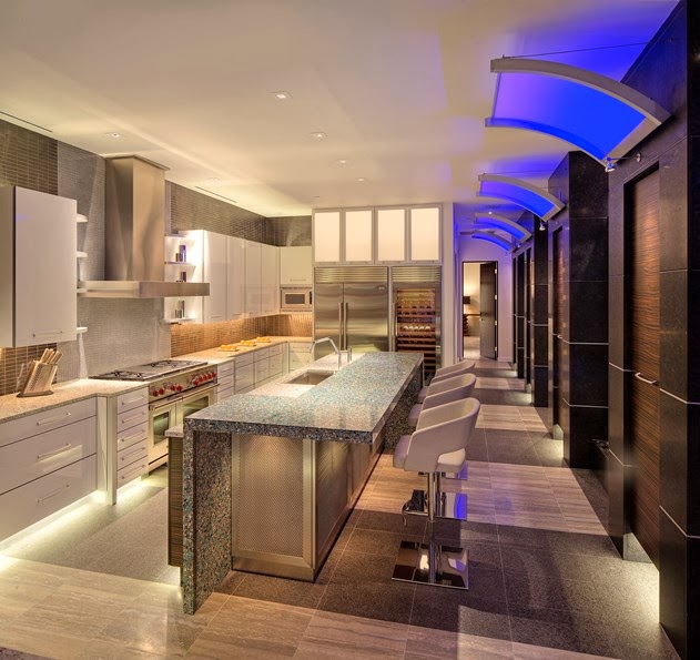 702 Hollywood: Penthouse Kitchen Design