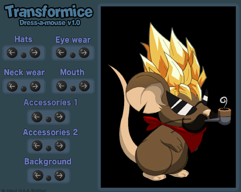 Mundo Transformice: Provador de Visuais