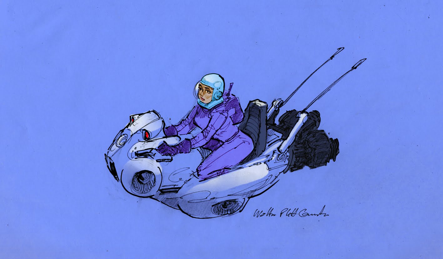 The scifi papers: Flying motorcycle concept