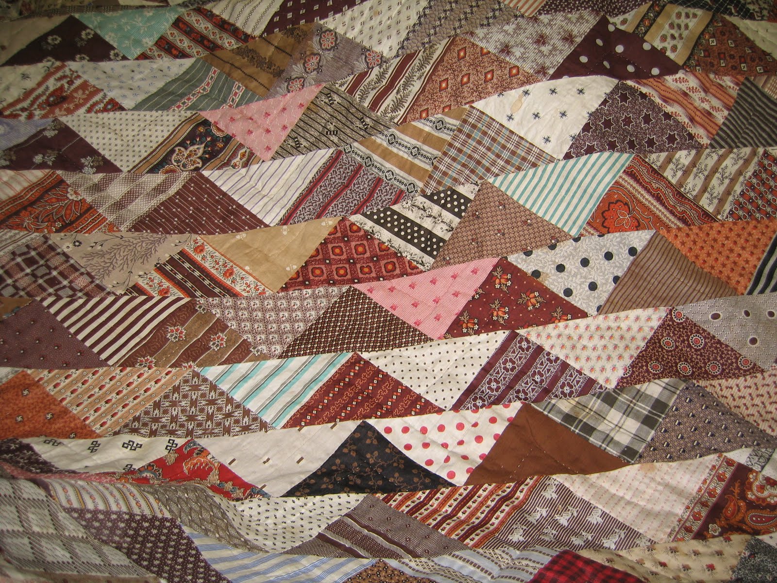 What a Load a Scrap: Antique Triangle Quilt