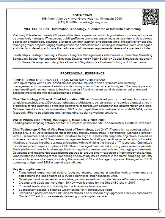 Chief Technology Officer Resume Format in Word Free Download