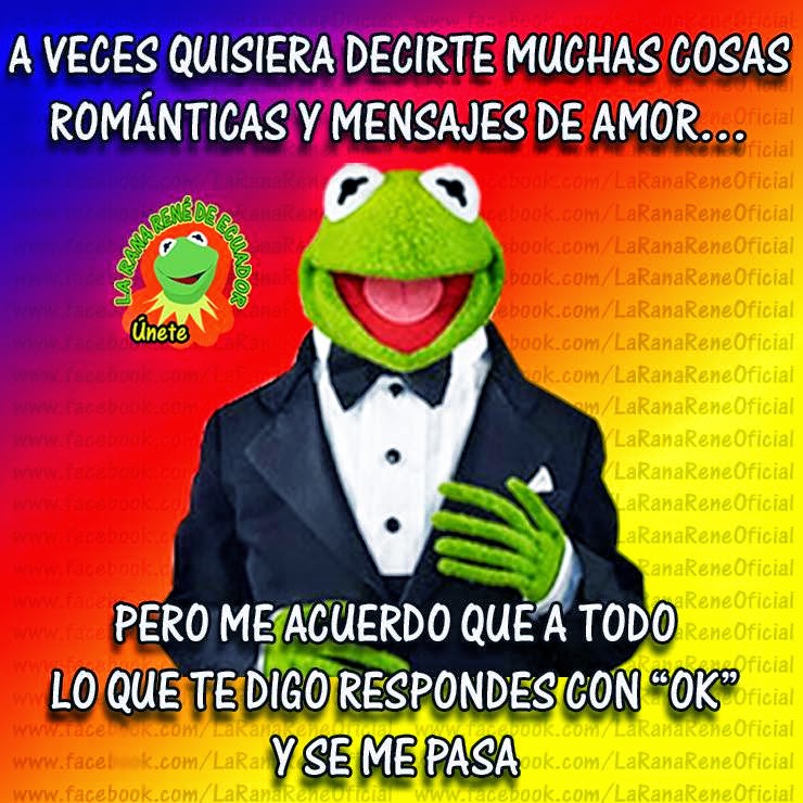 Reflexiones: hehehehehe ........el sapo de RENE ! y el amor eterno ...