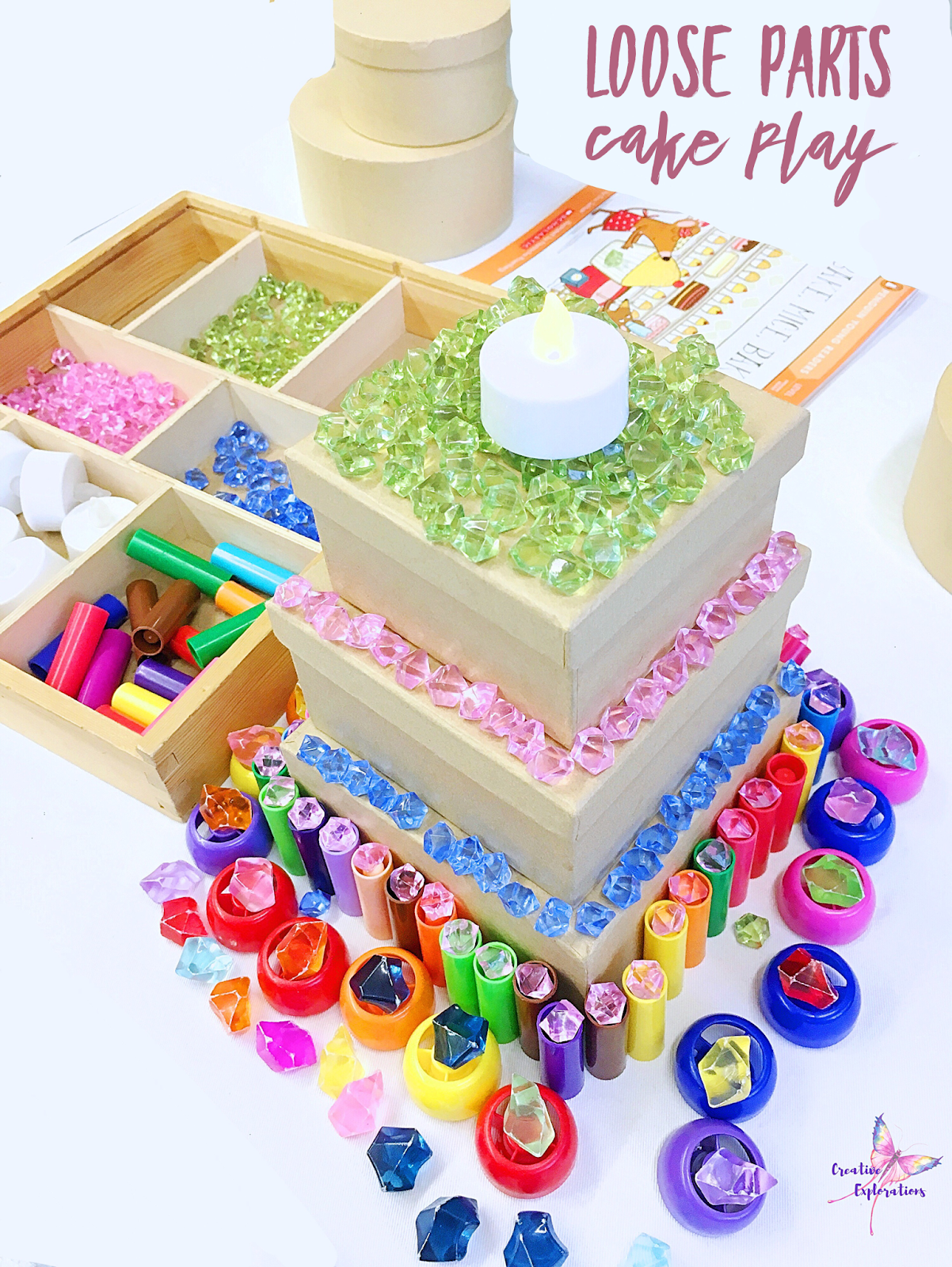 Creative Explorations MvH: Loose Parts Cake Play