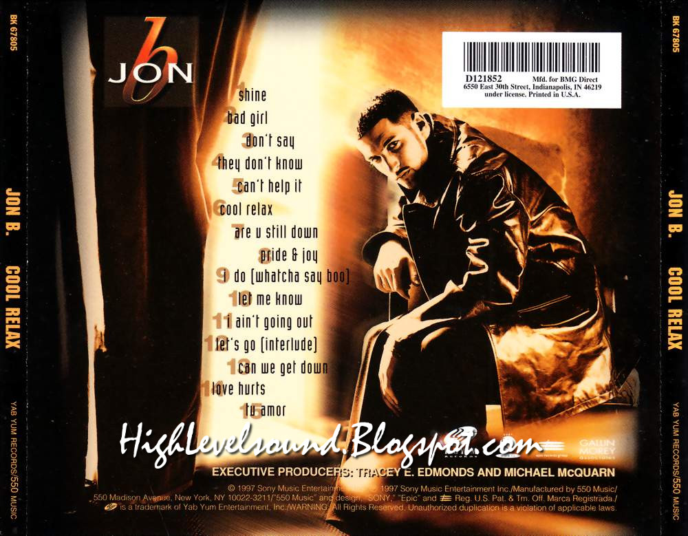 highest level of music: Jon B. - Cool Relax-(Retail_Album)-1997-hlm
