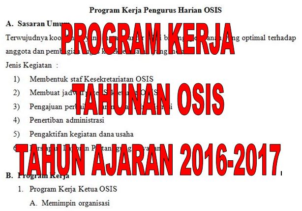 Contoh Program Kerja Osis Dalam Bentuk Tabel - Berbagi Bentuk Penting