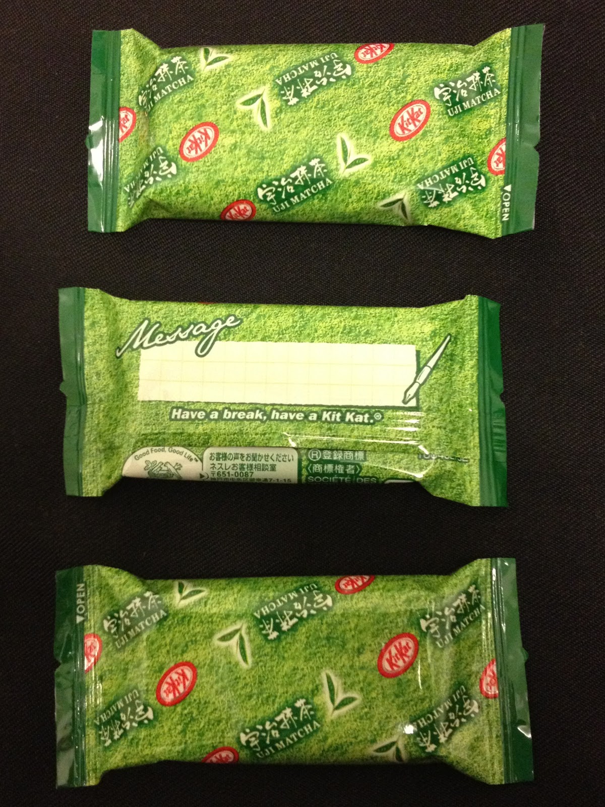 Fission Spaghetti: Monday Munchies - Green Tea Kit Kat