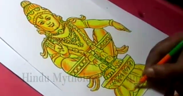 Hindu Mythology Drawings: Lord Manikanta Swamy Drawing