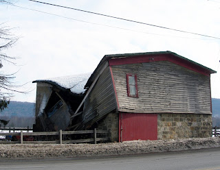 Lester's Flat: This old barn is falling down, falling down, falling down...