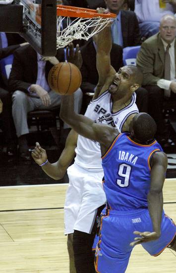 You Got Dunked On: 2012 NBA Playoffs: Tim Duncan Dunks On Serge Ibaka ...