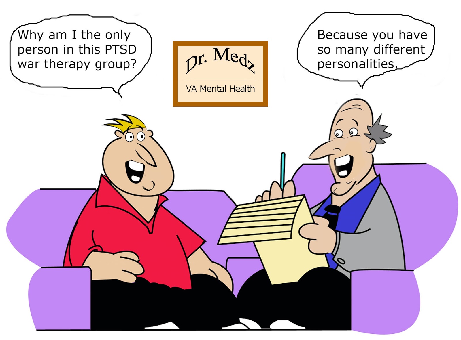 Vietnam War PTSD Poems: PTSD Veterans Administration Cartoons