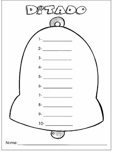 Fichas de Ditados para imprimir . ~ Atividades Escolares