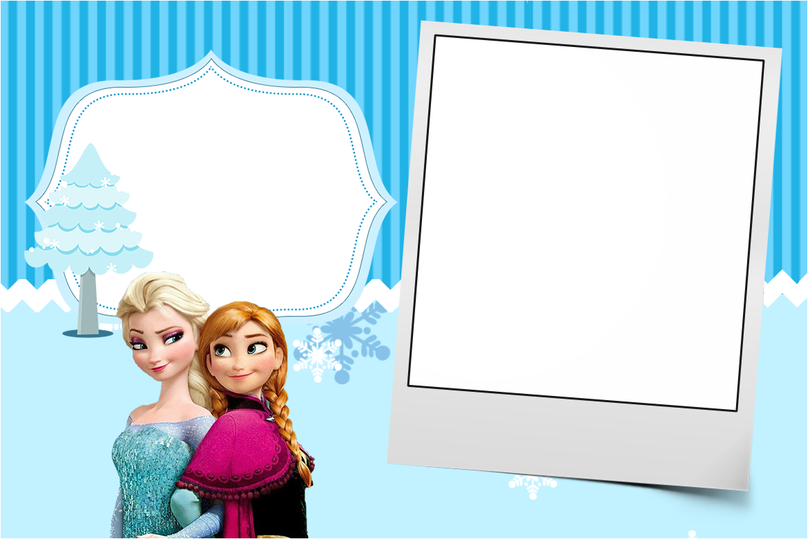 Frozen en Navidad Azul: Invitaciones para Imprimir Gratis. - Ideas y ...