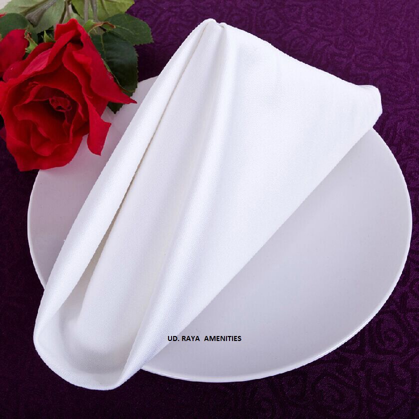 UD. RAYA AMENITIES - 0813 - 1742 - 1562: Napkin Damask Putih Polos ...