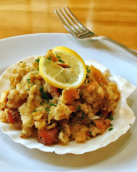 One Perfect Bite: Clam Stuffing for Shells or Fish