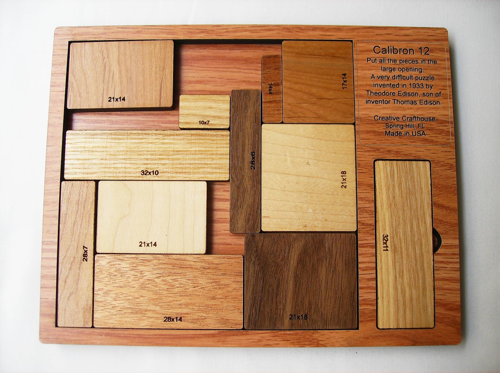 Gabriel Fernandes' Puzzle Collection: Calibron 12