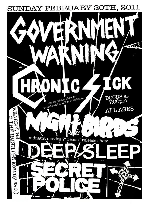 Hardcore Gig Volume: GOVERNMENT WARNING LAST AREA SHOWS!!! + THE 0MEGAS!