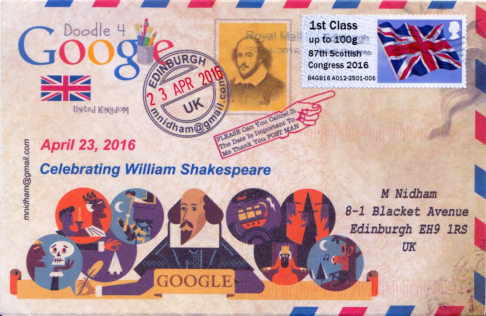 Google Doodles Letter & Postcards Collection