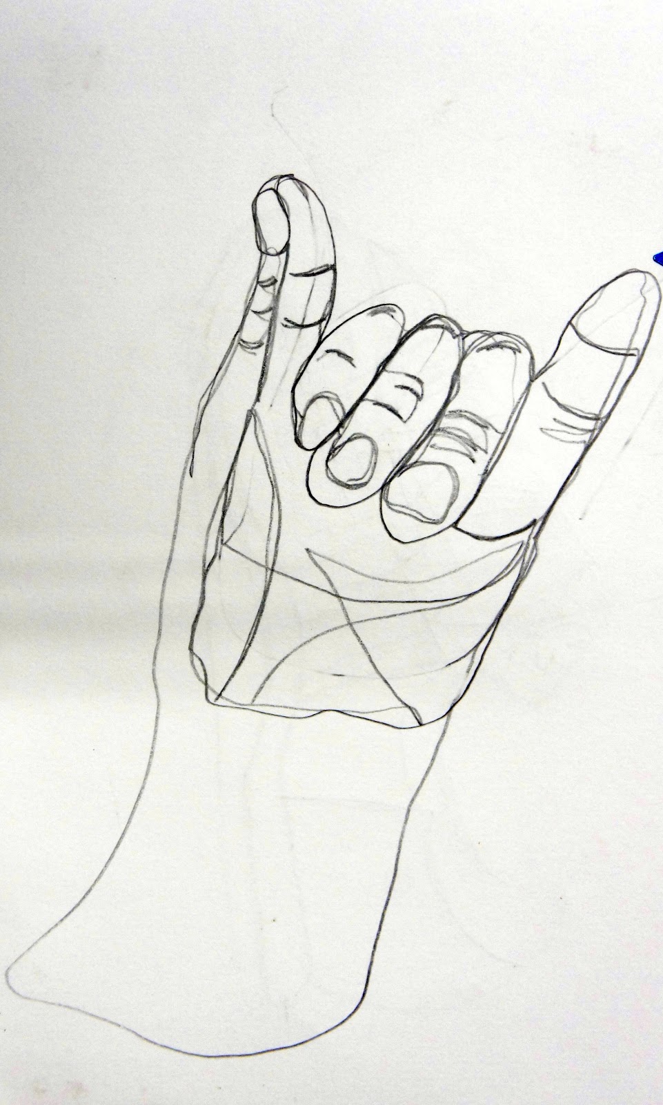 Art 1: Contour Hand and Shoe