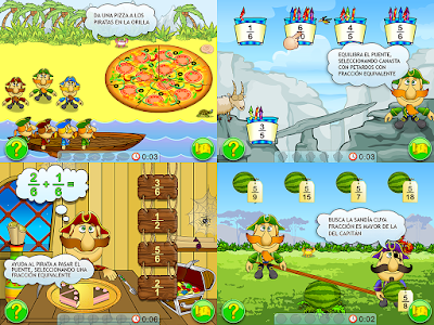 Fractions. Smart Pirate: APP "Fracciones y piratas"