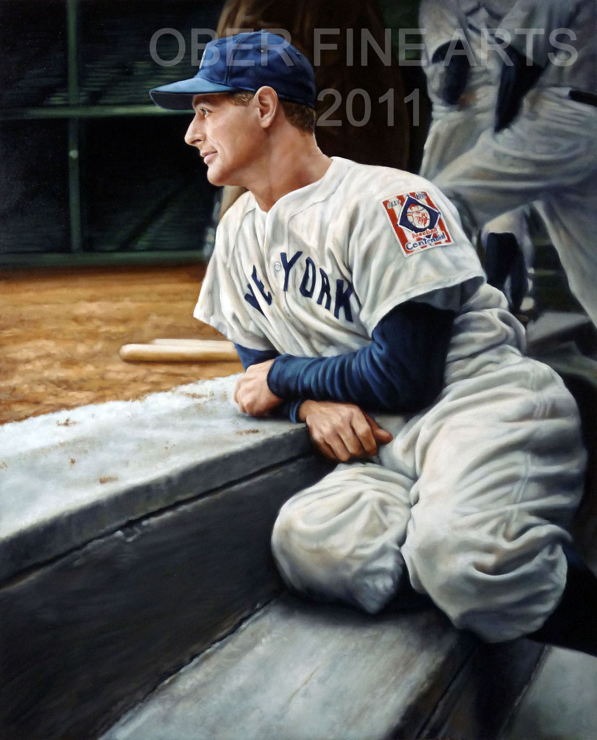 Lisa Ober, Artist: I've been working! Paintings of baseball players