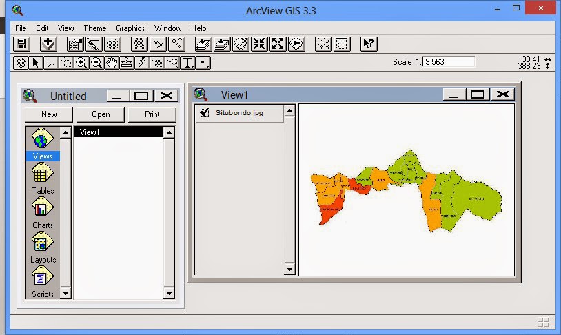 Tutorial ArcView Sederhana: Tutorial ArcView