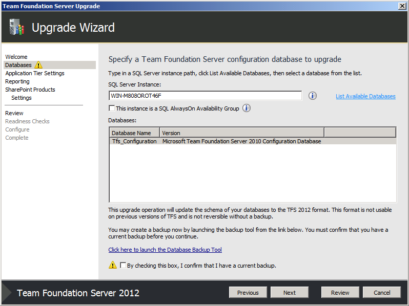 Sylvester S Knowledge Base How To Upgrade Team Foundation Server 2010