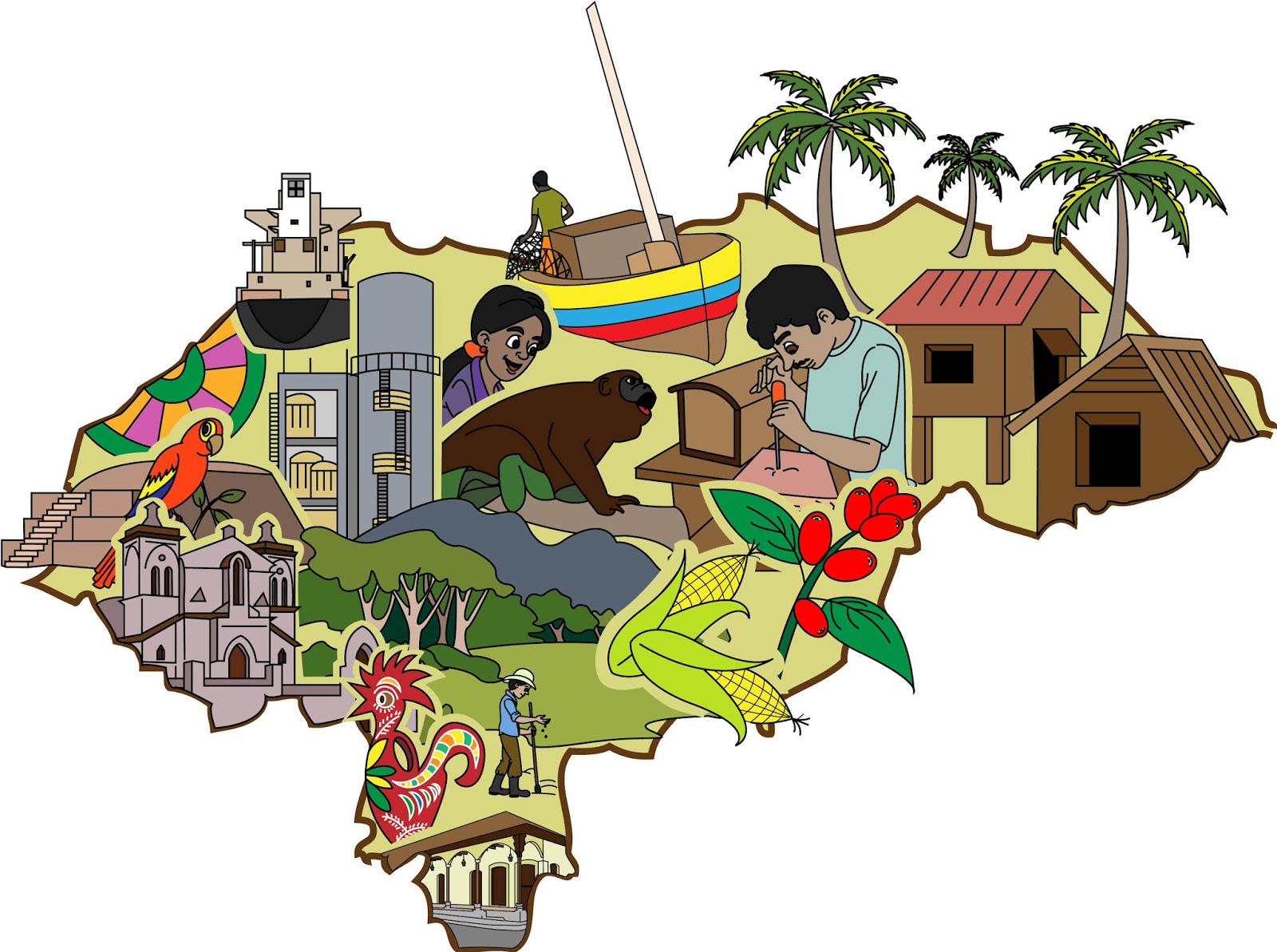 Mapas Geográficos de Honduras