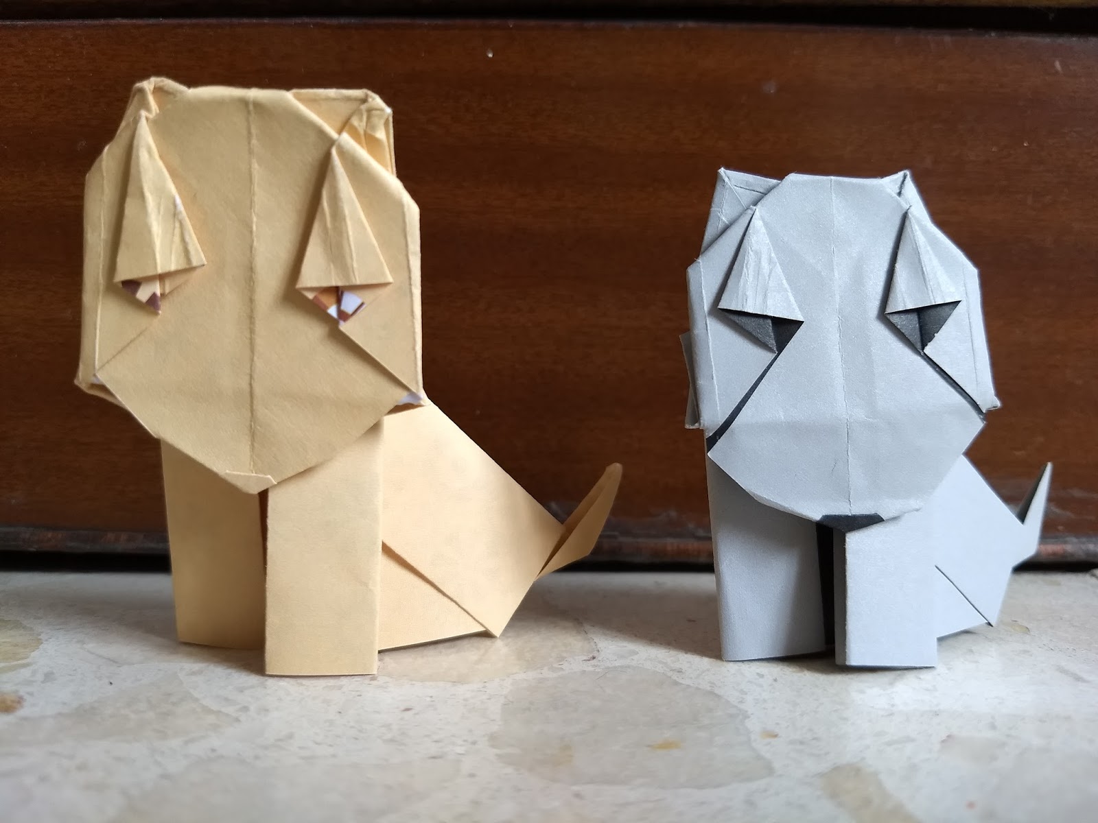 origami: Bull terrier