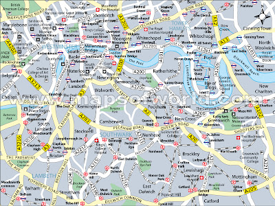 Westminster Map Region Political | Map of London Political Regional