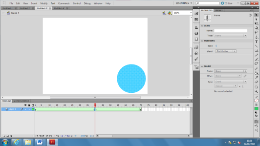 Animation in Flash: Shape Tween