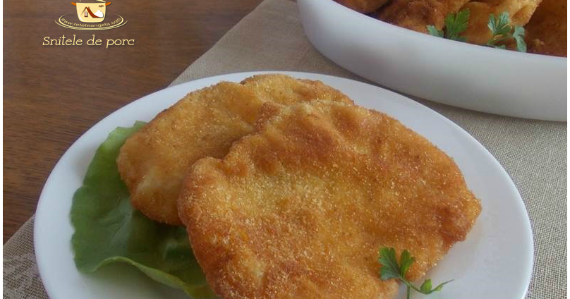 Snitele de porc cu pesmet ~ Retete culinare simple si gustoase