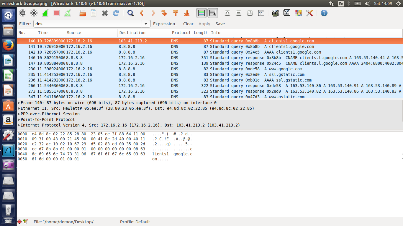 Implement the Domain name system or DNS system using wireshark. ~ Smart ...