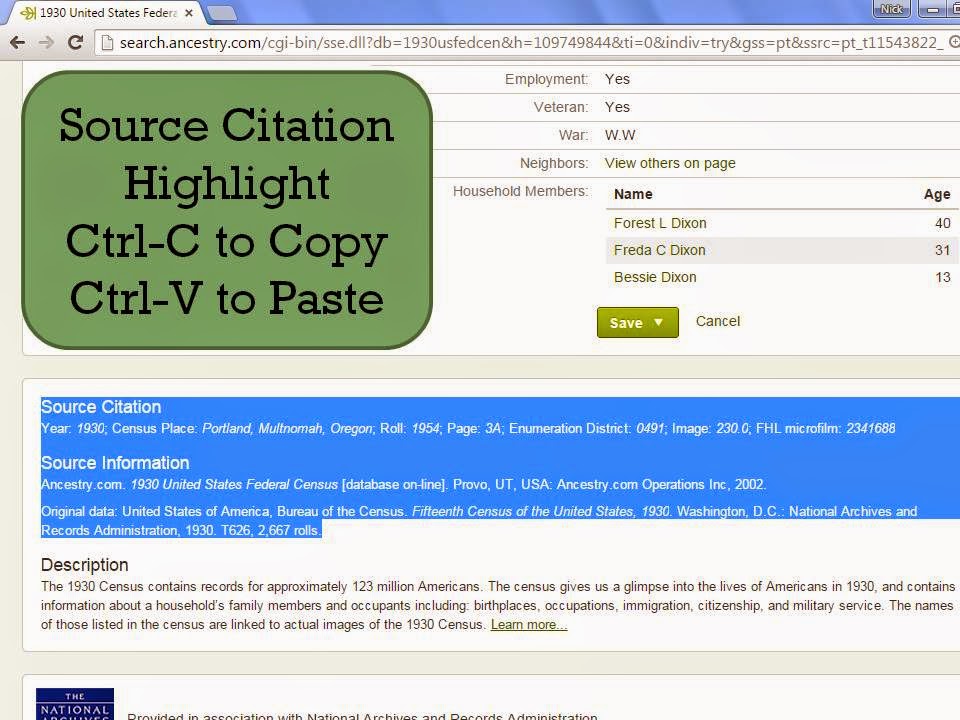 AncestorPuzzles.com: Citing and Organizing Genealogy Sources