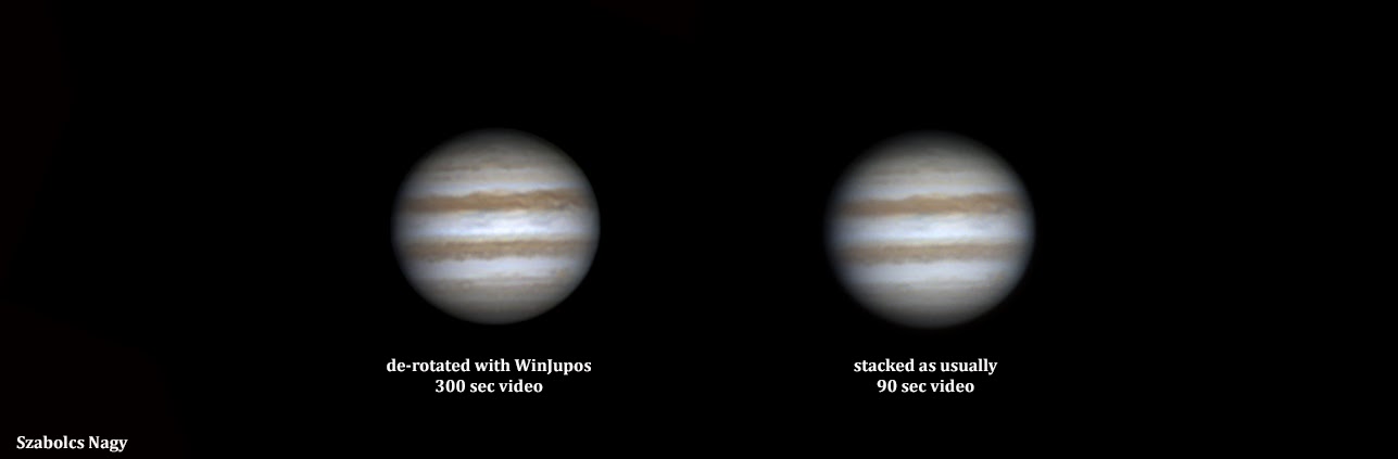 Capturing a hidden world above Us: De-rotated Jupiter