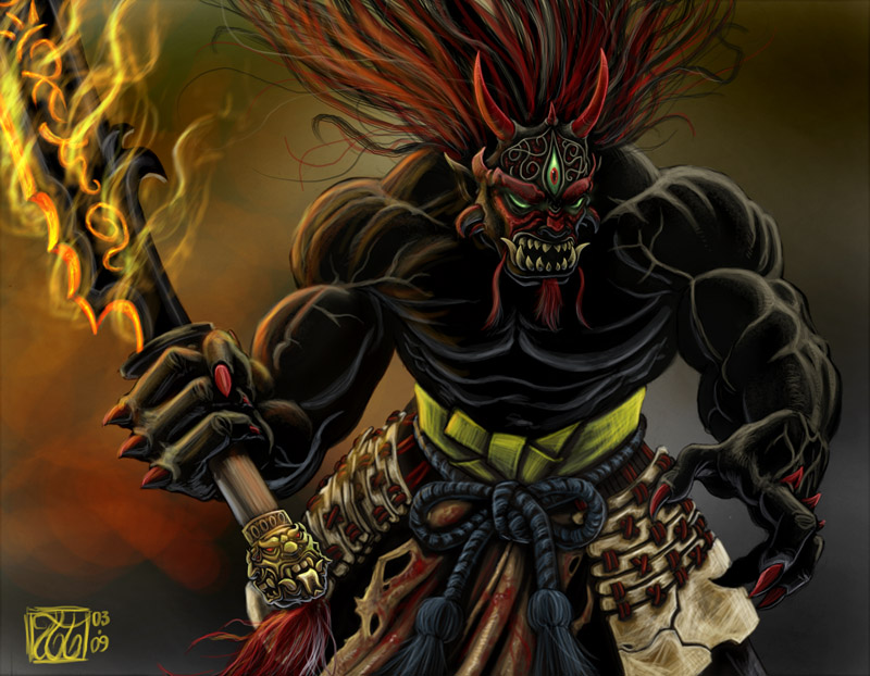 fantastique et paranormal asiatique: L'Oni, un démon japonais