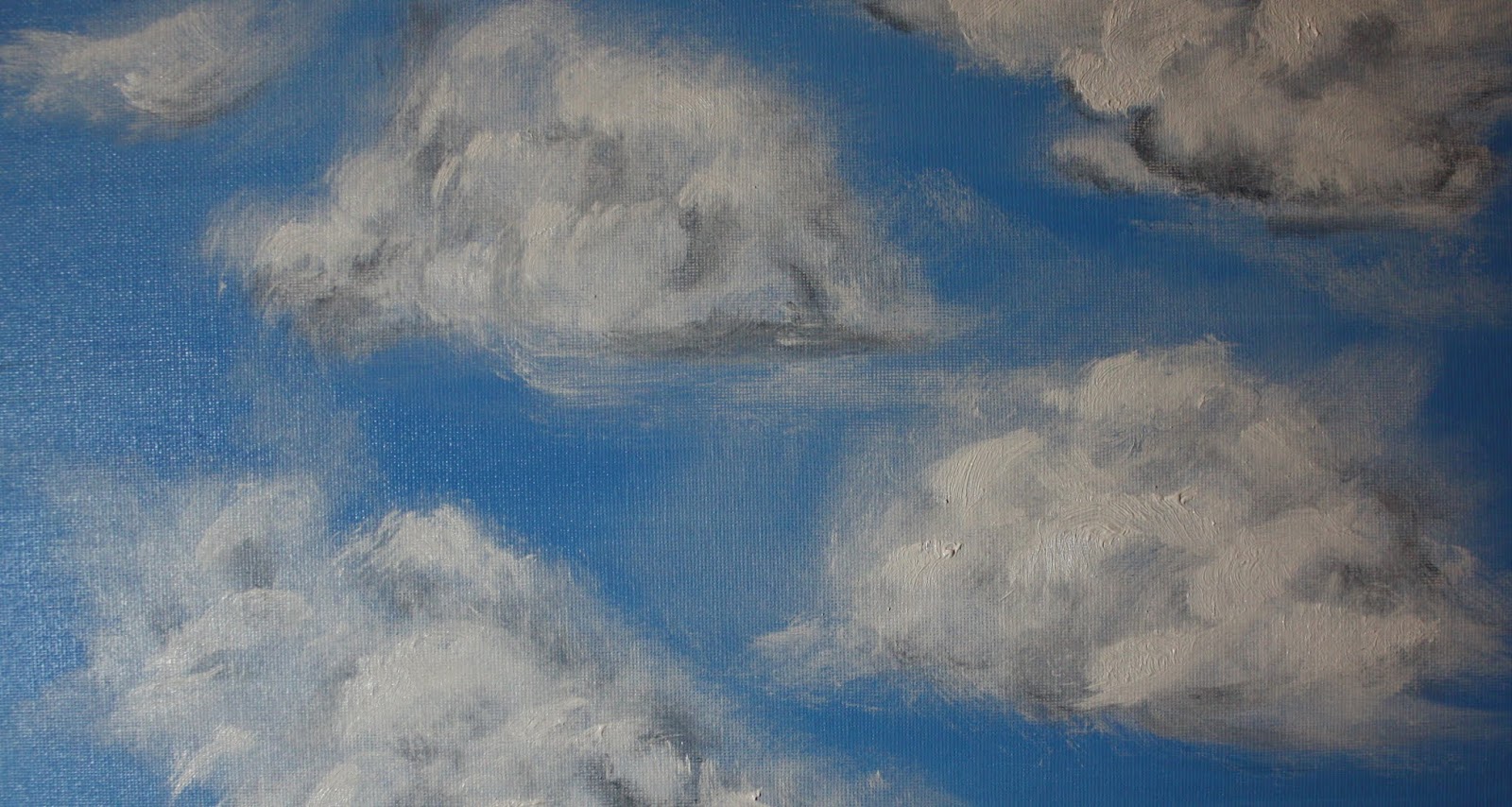 Painting fluffy clouds