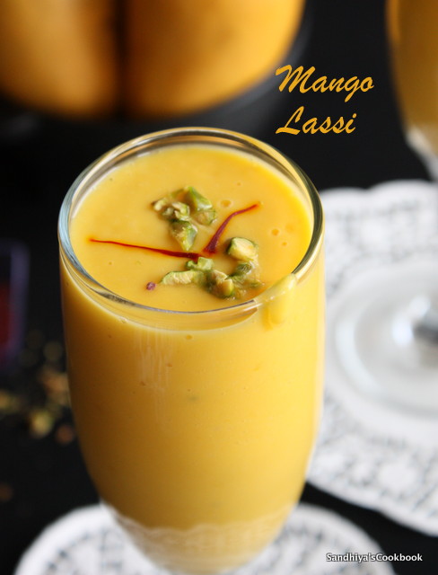 Sandhiya's Cookbook: How to make Mango Lassi | Mango Lassi