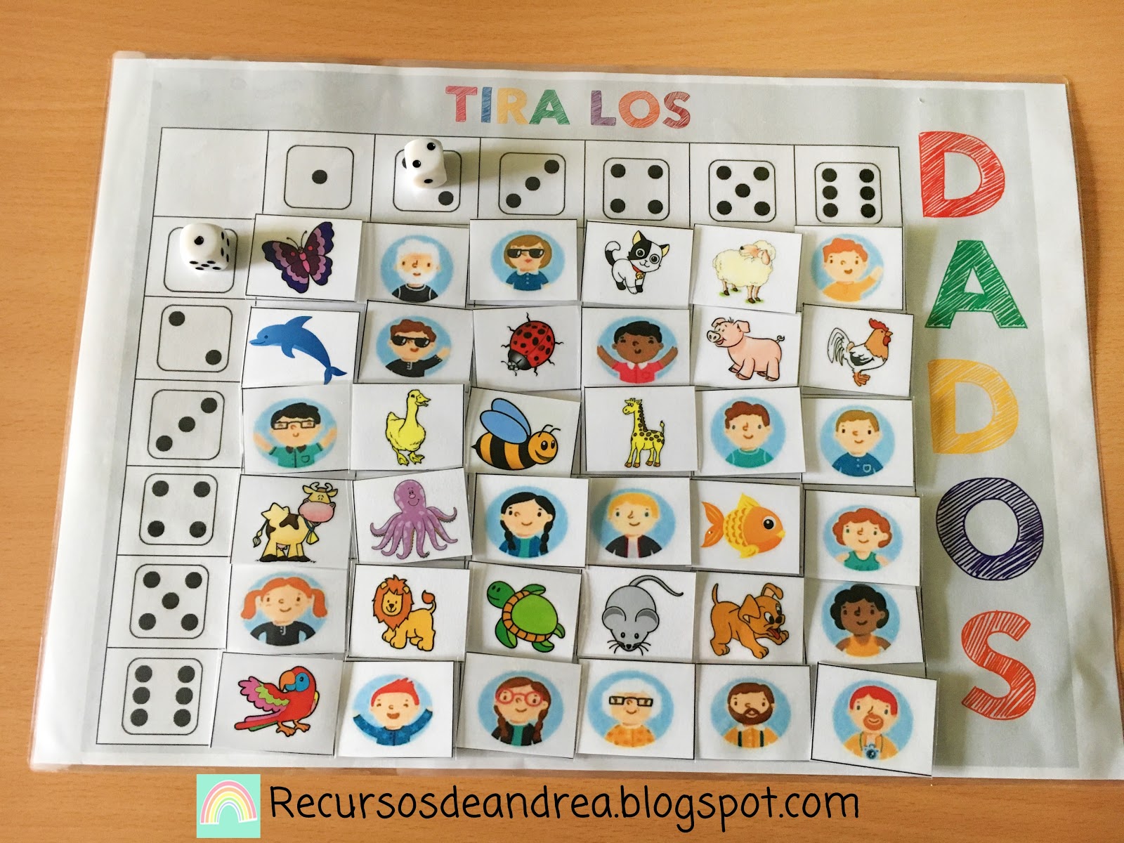 Recursos de Andrea: ¡ Tira los dados